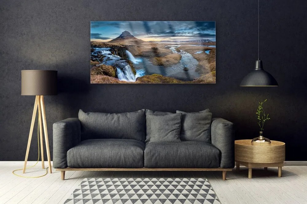 Plexisklo-obraz Vodopád Řeka Krajina 120x60 cm