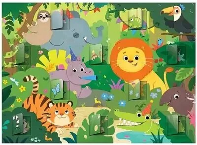 GALT Puzzle: Schovávačka - Džungle / od 2 let
