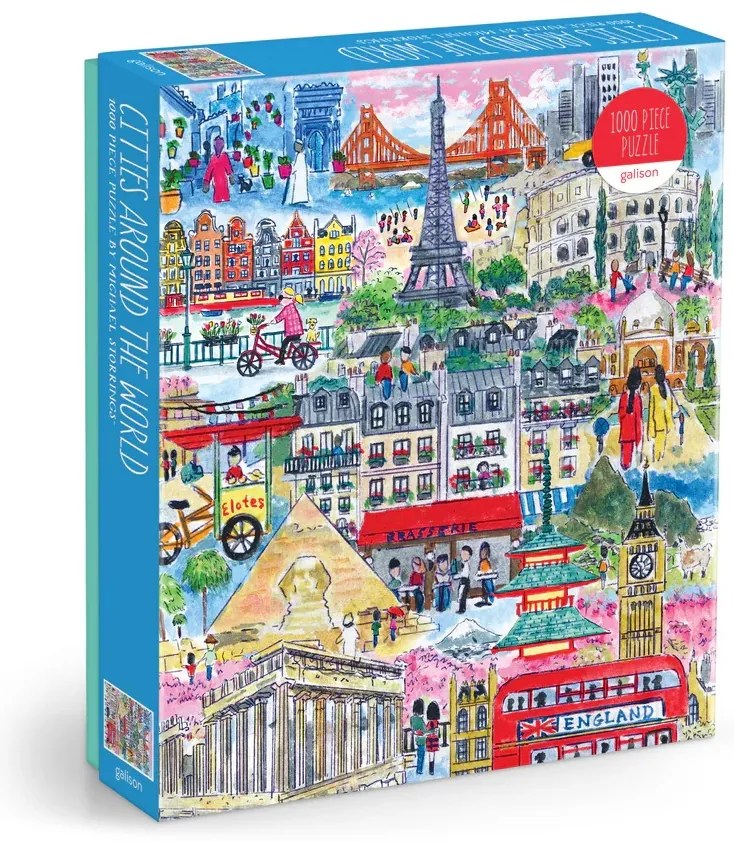 Galison Puzzle Města světa Michael Storrings 1000 dílků