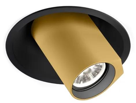 Vestavný směrovatelný reflektor Bliek Round GU10  Vestavný směrovatelný reflektor Bliek Round GU10 Barva: Černá / Zlatá