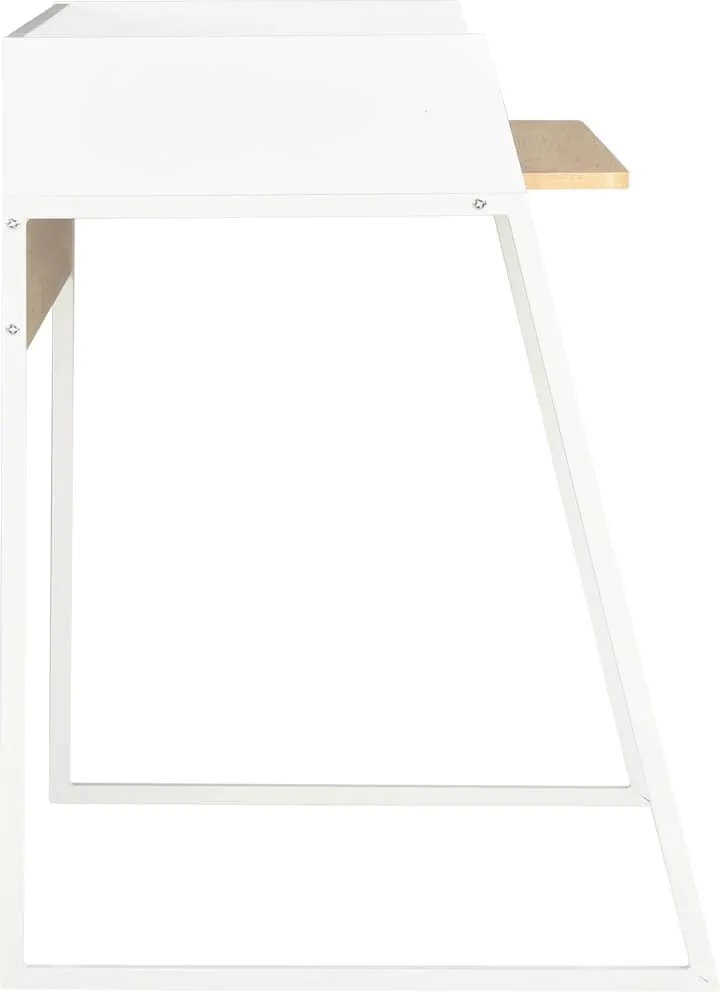 Psací stůl bílý a dub 90 x 60 x 88 cm 20265
