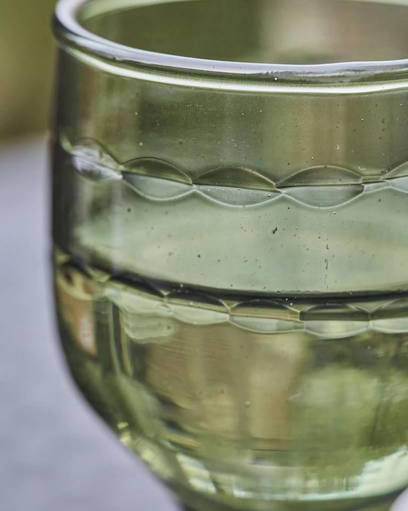 House Doctor Likérová sklenička Vintage Green 50 ml, zelená barva, sklo