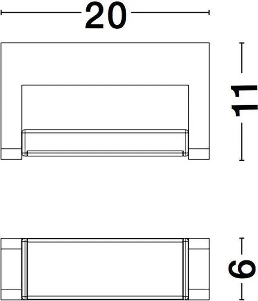 NV 9195062 Venkovní nástěnné svítidlo VOLVER černý litý hliník akrylový difuzor LED 7W 3000K 220-240V 150st. IP54 - NOVA LUCE