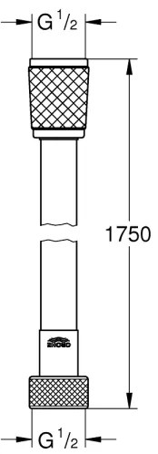 GROHE 287422432 - Sprchová hadice VITALIOFLEX TREND 1750 mm černá