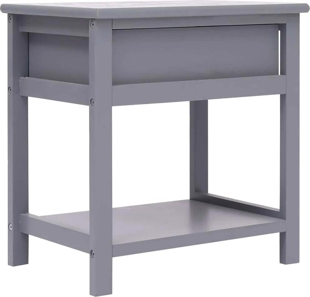 vidaXL Noční stolek dřevěný [284050] Barva: Bílá