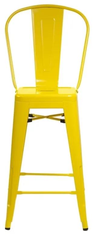 Barová židle Tolix, žlutá