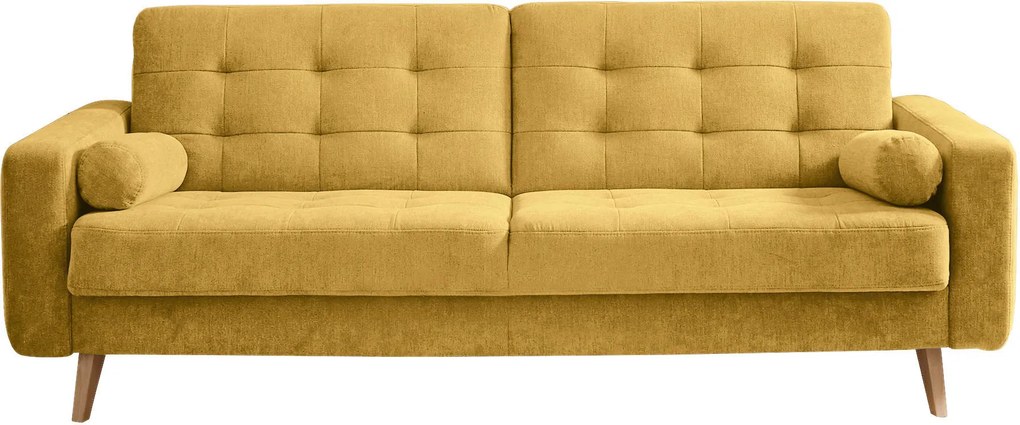 XXXLutz ROZKLÁDACÍ POHOVKA, textil, kompozitní dřevo, žlutá MID.YOU - Rozkládací pohovky - 002220030911