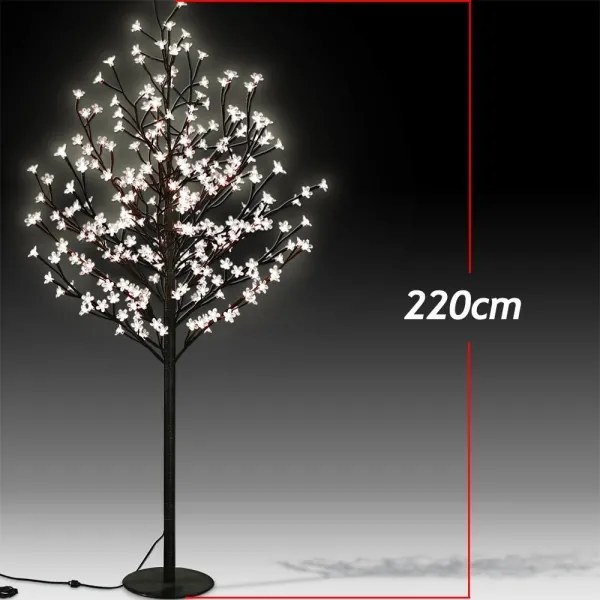 Svítící stromek třešňový květ  s 220LEDs, 220 cm délka V / venkovní provoz