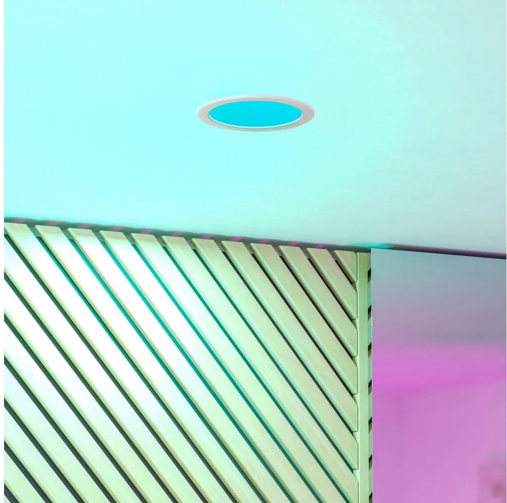 Eglo 901432-LED RGBW St. kou. pod.sví. FUEVA-Z LED/9,5W/230V pr.16,8cm IP44 bílá