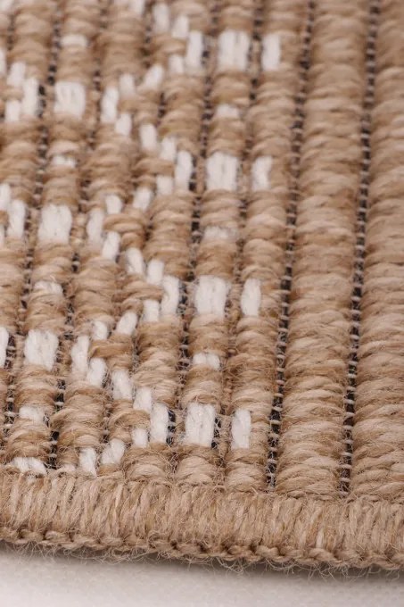 Koberec Indiana 08656A JUTE / WHITE