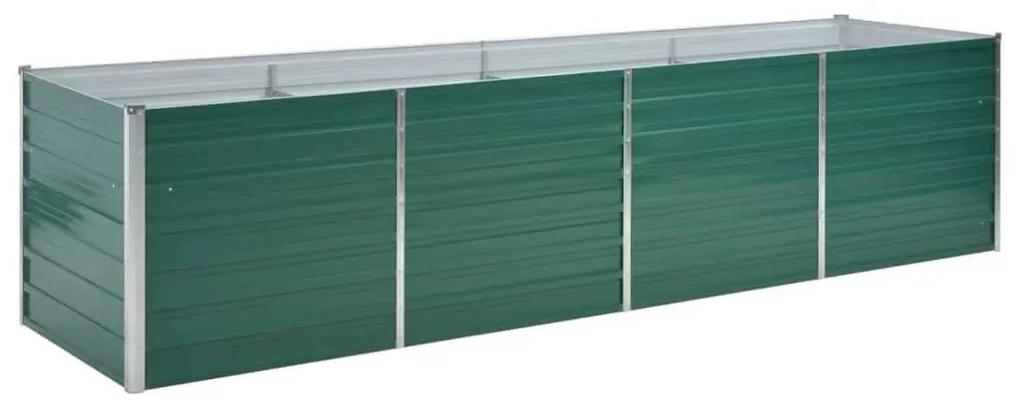 44845 vidaXL Vyvýšený záhon pozinkovaná ocel 320 x 80 x 77 cm zelený