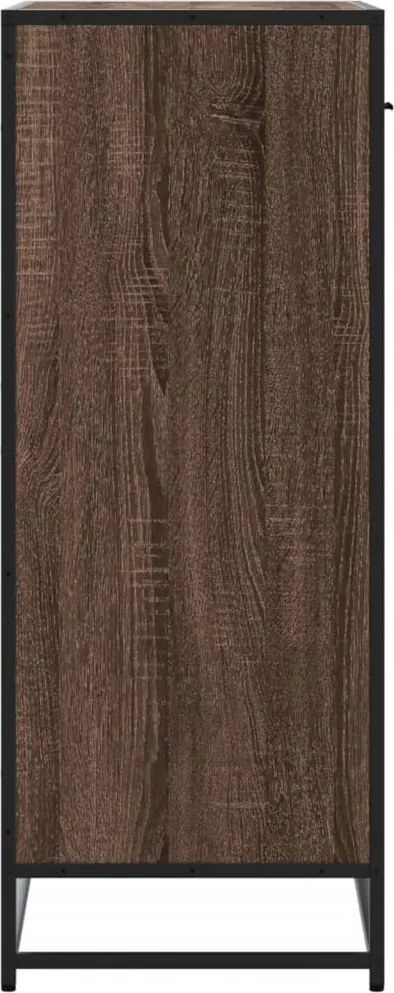 Botník hnědý dub 75 x 38 x 97,5 cm kompozitní dřevo a kov 3300879
