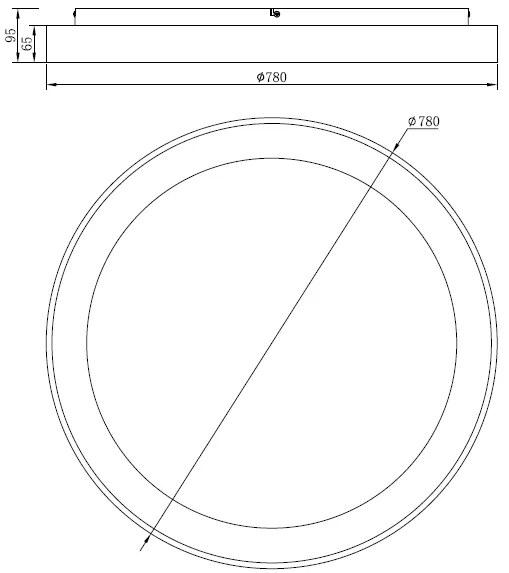 Mantra Niseko II, stropní kruhové svítidlo LED 58W, 2700-5000K, dálk. ovládání, bílá, průměr 78cm
