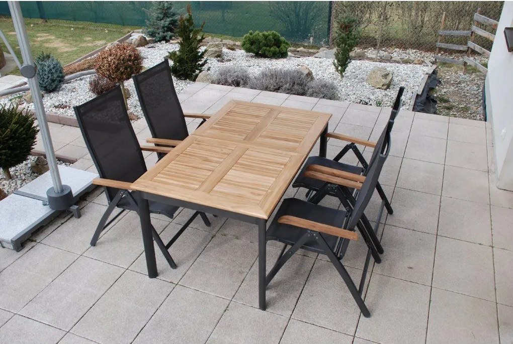 Doppler CONCEPT TEAK FSC® polohovací zahradní křeslo