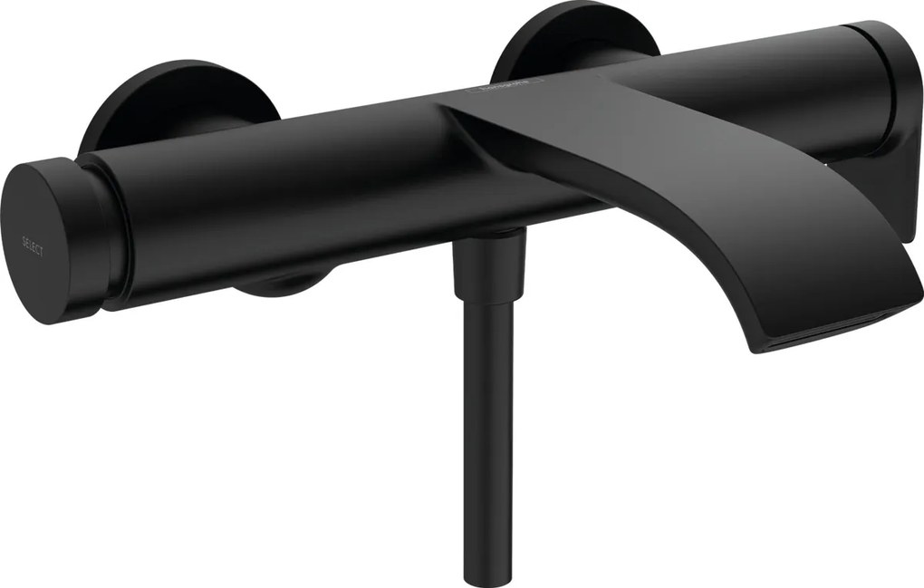 Hansgrohe Vivenis, nástěnná vanová baterie, černá matná, 75420670