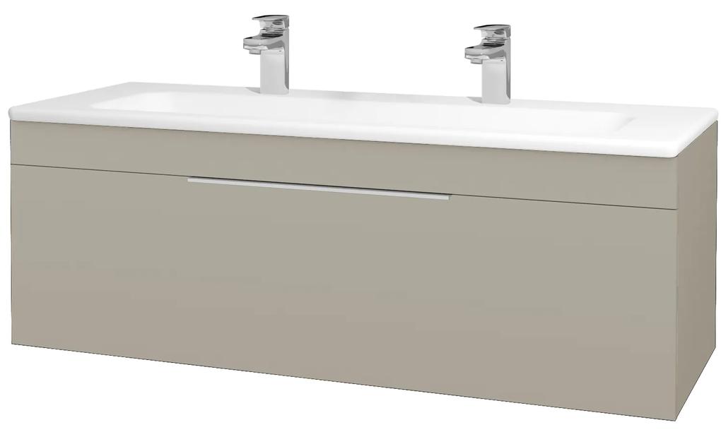 Dřevojas Koupelnová skříň ASTON SZZ 120 Varianta: N01 Bílá lesk / Úchytka T01 / IND Individual