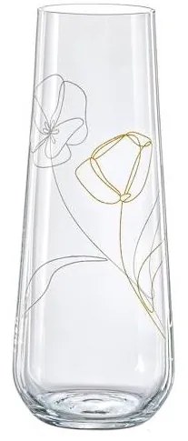Crystalex Sklenice na prosecco Flowers 250 ml, 4 ks