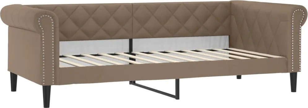Válenda s přistýlkou cappuccino 90 x 200 cm umělá kůže 3197726