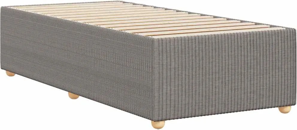 Rám postele bez matrace taupe 100 x 200 cm textil 3284918