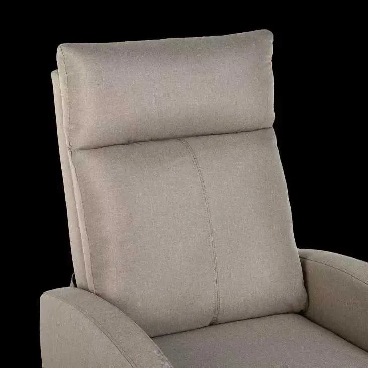 LuxuryForm DESIGN Televizní křeslo RUFO s polohováním - béžové