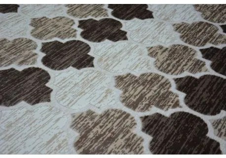 koberec AKRYL YAZZ 3766 Marocký jetel, Mříž, tmavě béžová, hnědá velikost 200x290 cm | krásné koberce cz