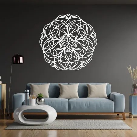 Vyřezávaná dřevěná dekorace mandala míru Serena I SENTOP PR0250