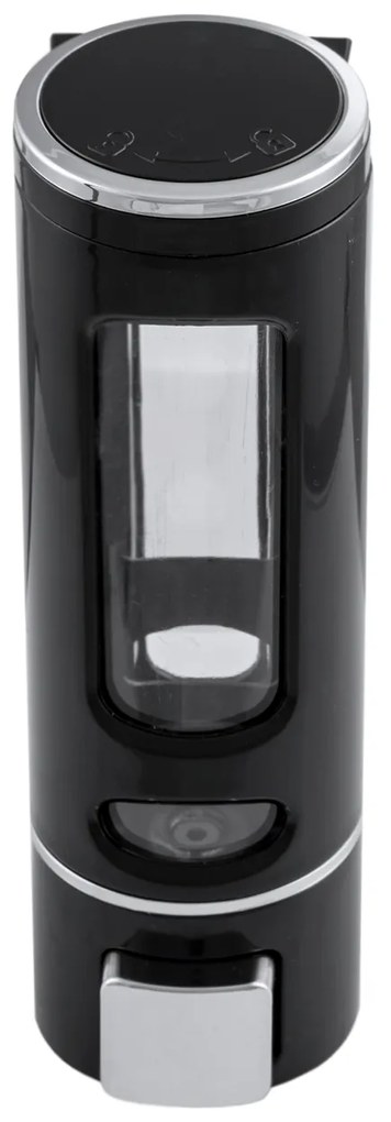 Gamma Gamma, nástěnný dávkovač mýdla 400ml, černá, GMA-DOZS-BK