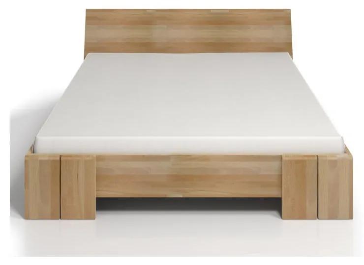 Dvoulůžková postel z bukového dřeva s úložným prostorem SKANDICA Vestre Maxi, 200 x 200 cm