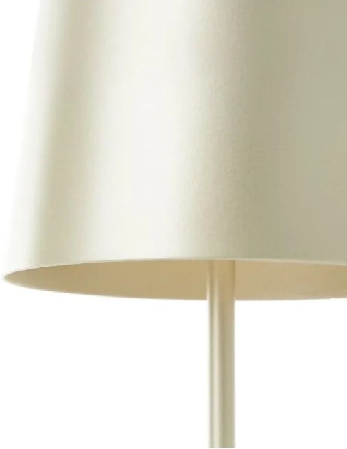 Brilliant G90939/16 Venkovní AKU stolní lampa KAAMI zlatá USB-C