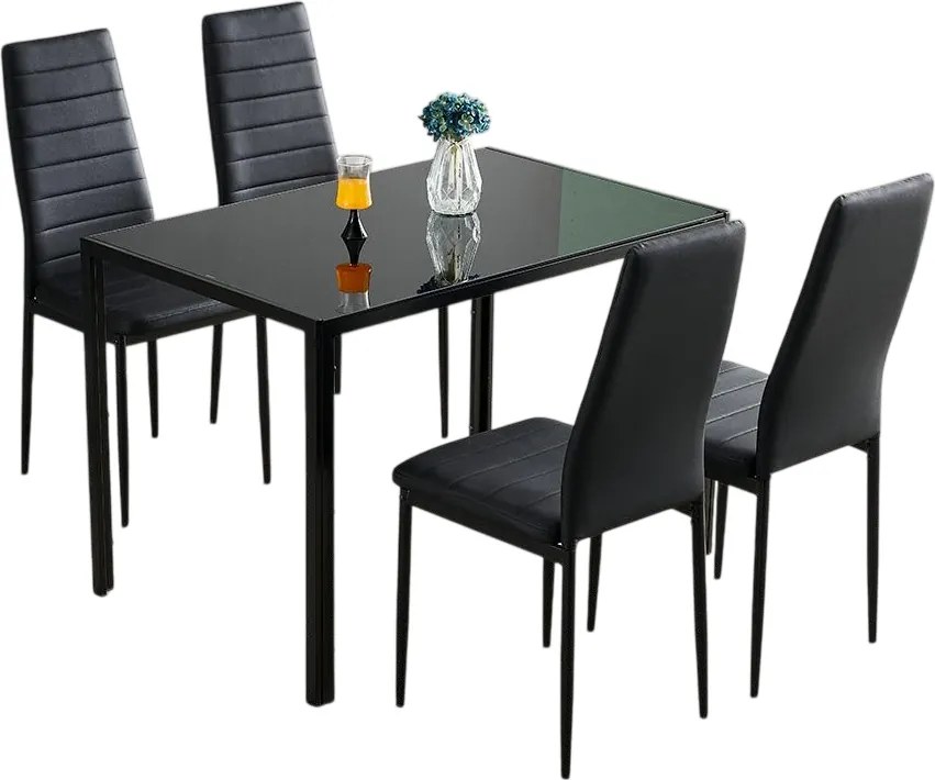Jídelní set pro 4 osoby AXIS, černá