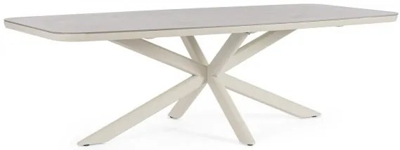 BIZZOTTO Zahradní jídelní stůl ISACCO 240x110 cm světlý