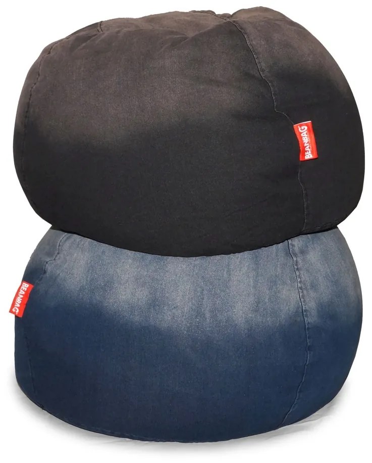 BeanBag Sedací vak Jeans Round black