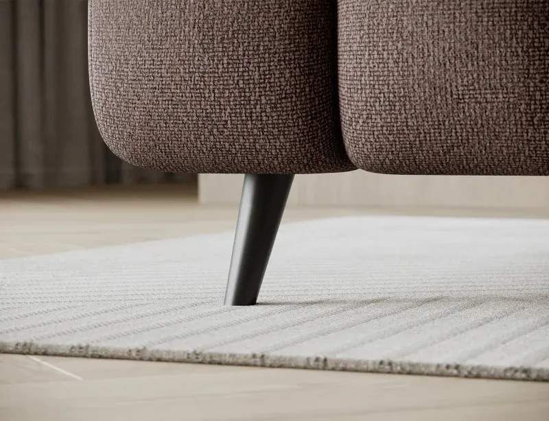 Kontinentální postel Sabrina 160x200, hnědá (tonall 22)