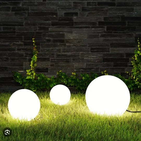 Venkovní lampa koule LUNA II Adviti AD-OP-6586WE27ZM E27, max.18W, IP65, pr.280, bílá