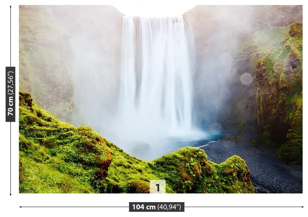 Fototapeta Vodopád Skogafoss 104x70