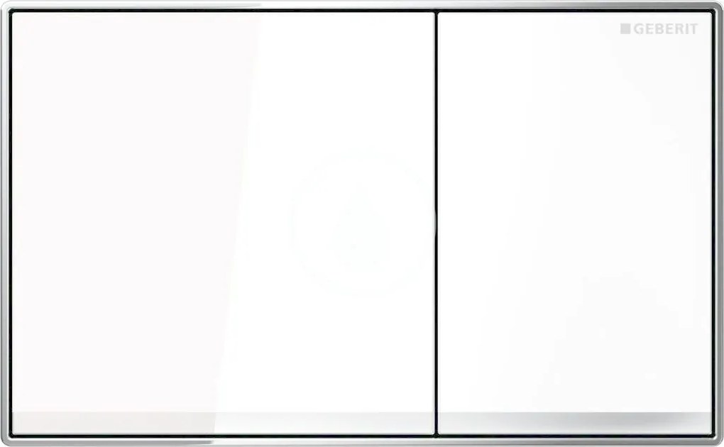 Geberit Sigma60 Ovládací tlačítko Sigma60, zalícované, bílé sklo - 115.640.SI.1