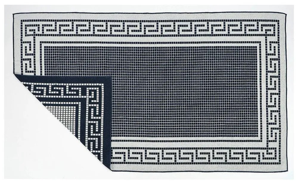 Abyss & Habidecor Luxusní černobílý plážový ručník SAMOS by Abyss & Habidecor / Egyptská bavlna