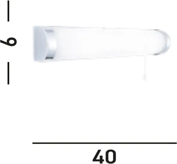 Searchlight 8293CC Koupelnové nástěnné světlo BADIA