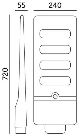 LED Solární pouliční lampa se senzorem URBI LED/11W/3,2V 6500K + DO IP54
