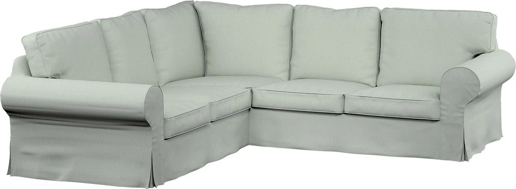 Potah na pohovku IKEA  Ektorp rohová barva modrá látka pletený vzor