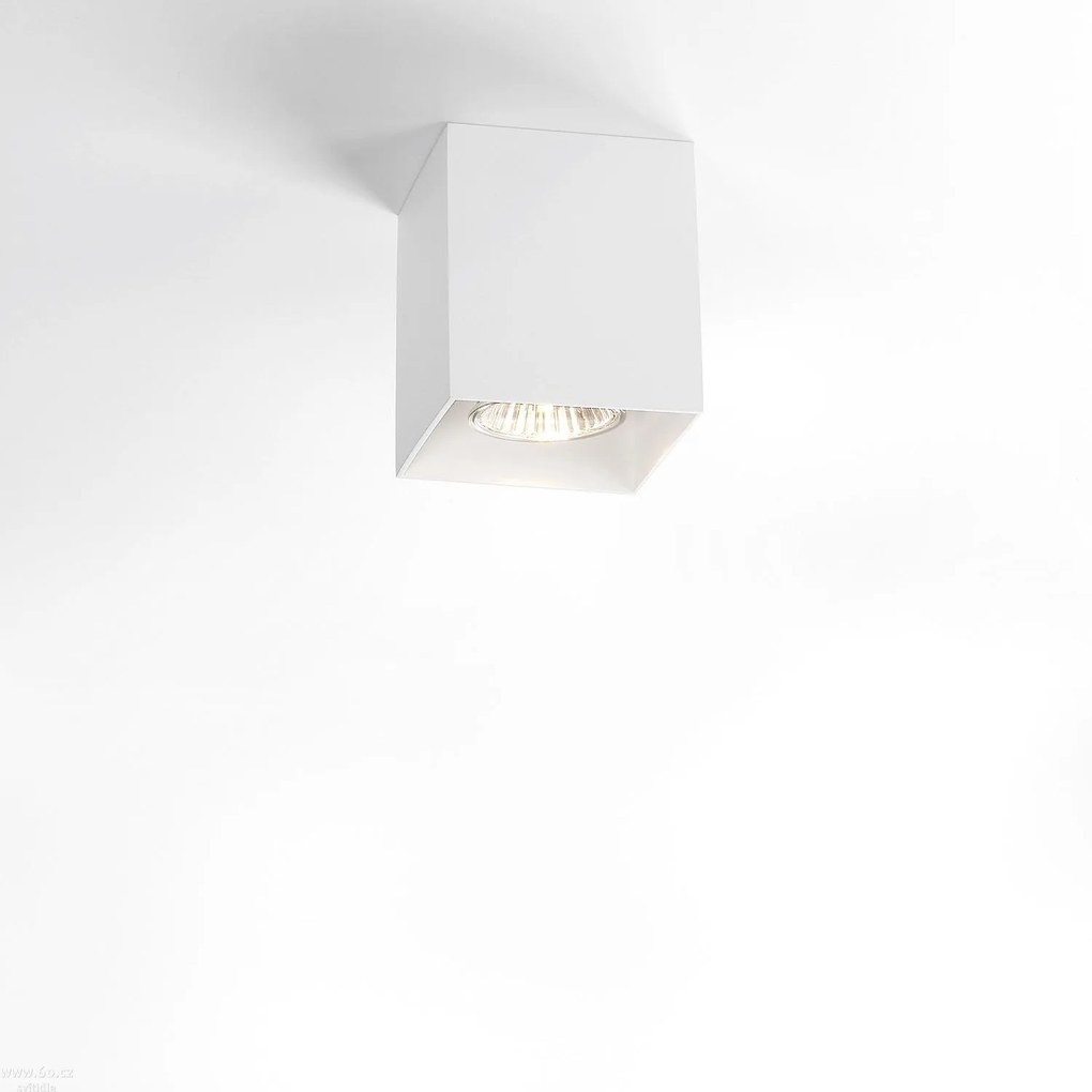 Deltalight 2516720W Boxy, bílé stropní hranaté svítidlo, 1x50W, výška: 9cm