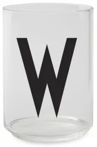 Personal Drinking Glass, písmeno W Design Letters