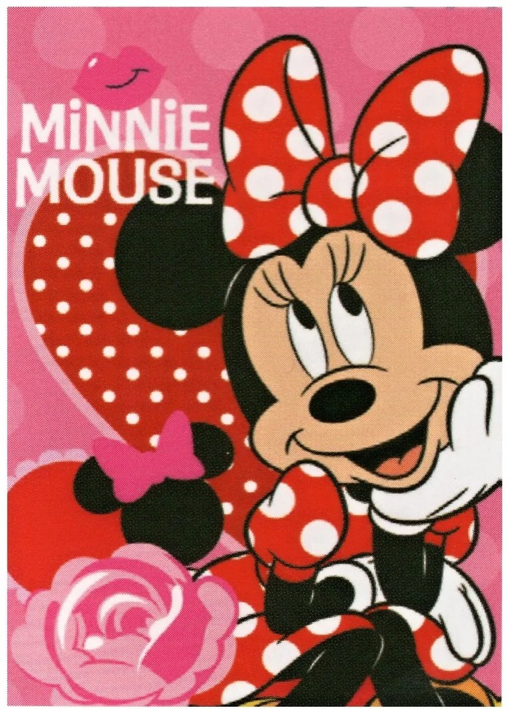 Dětská / dívčí flísová deka Minnie Mouse - Disney - 100 x 140 cm