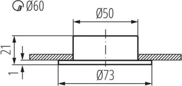 Bodové nábytkové svítidlo Kanlux GAVI CT-2116B-C/M matný chrom 12V G4 00815