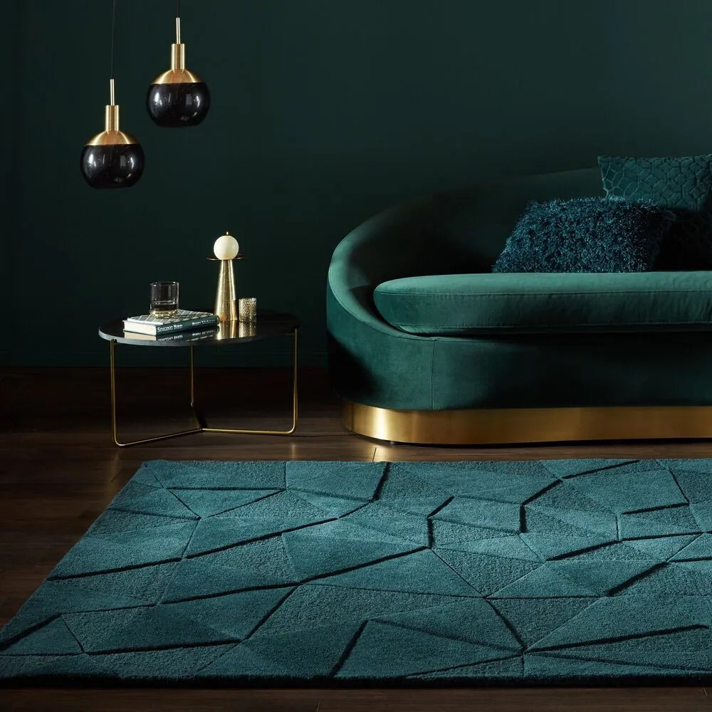 Flair Rugs koberce Kusový koberec Moderno Shard Teal - 120x170 cm