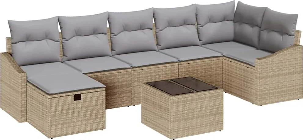 Set pohovek 7 ks polyratan 3360641