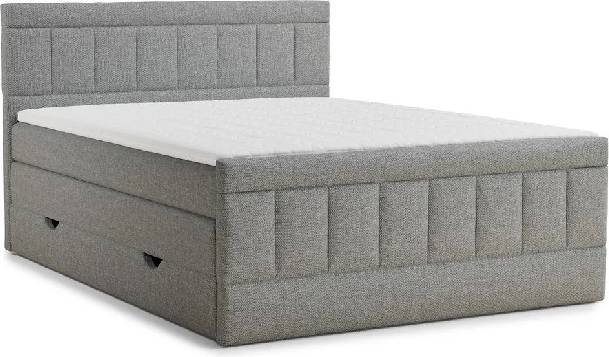 Šedá boxspring postel s úložným prostorem 180x200 cm Caya – Maison de Rêve