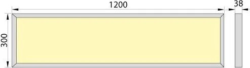 LED Přisazený panel OREGA LED/40W/230V 4000K IP40