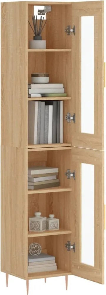 Skříň highboard dub sonoma 34,5 x 34 x 180 cm kompozitní dřevo 3199420