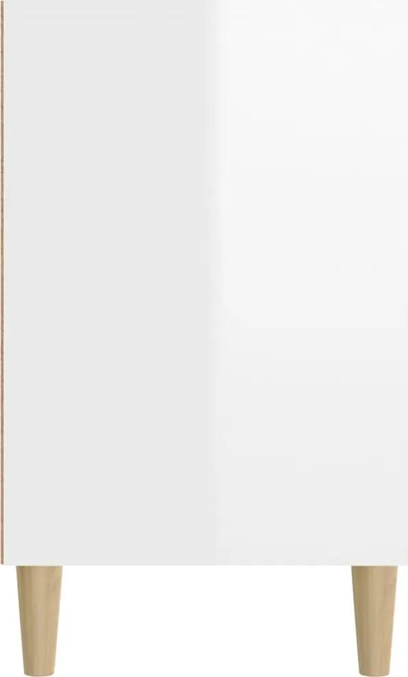 vidaXL Botník 102x36x60 cm kompozitní dřevo [819726] Barva: bílá s vysokým leskem